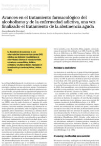 Socidrogalcohol | Avances en el tratamiento farmacológico del ...